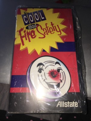 BE COOL ABOUT FIRE SAFETY VHS Vtg Retro ALLSTATE Educational Homeschool ...