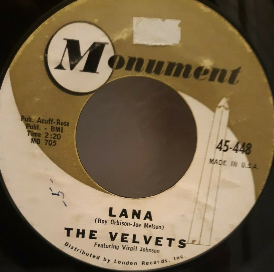 45 RPM DOO WOP, THE VELVETS, LANA / LAUGH | eBay