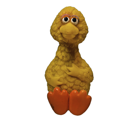 Vintage 1979 CBS Inc Big Bird Muppets Squeaker Rubber Toy Yellow Orange ...