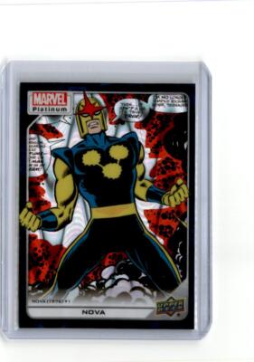 2023 UD Marvel Platinum #159 Nova Teal Wave /799 SP | eBay