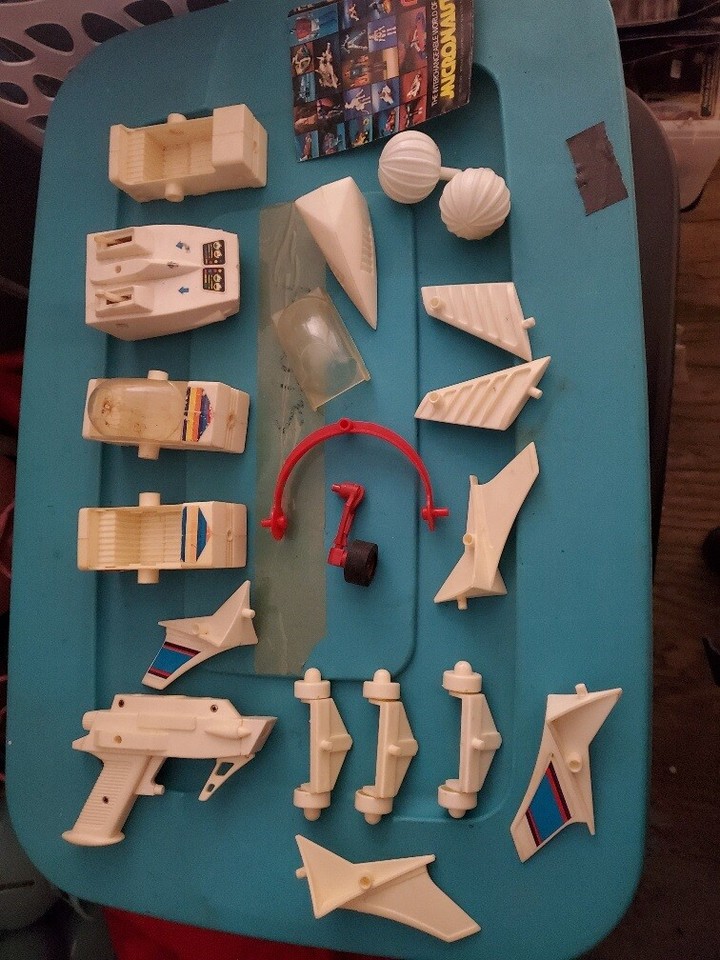 Vintage Mego Micronauts Hydro Copter & Battlecruiser Misc. Parts Lot ...