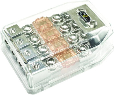 SHD821 HPM Series MANL/MIDI Fused Power Distribution Block with Satin ...