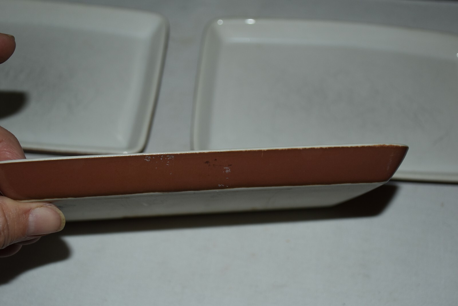 5 Vintage white & maroon Chefs ware TWA airlines serving trays Rare ...