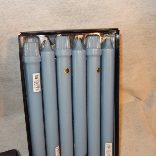 NOS Colonial Candle of Cape Cod 12 10" French Blue Box Candles Taper ...