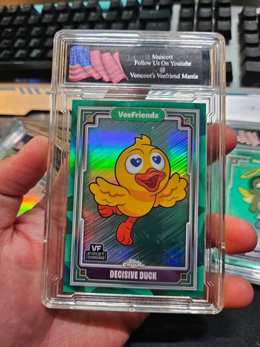 2025 Topps Chrome VeeFriends - Decisive Duck - VF Green Refractor 25/99 ...