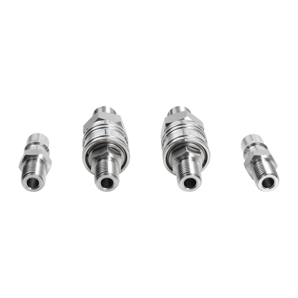 Mini Excavator Hydraulic Attachment Fittings Set M16-M14 Quick Connect ...