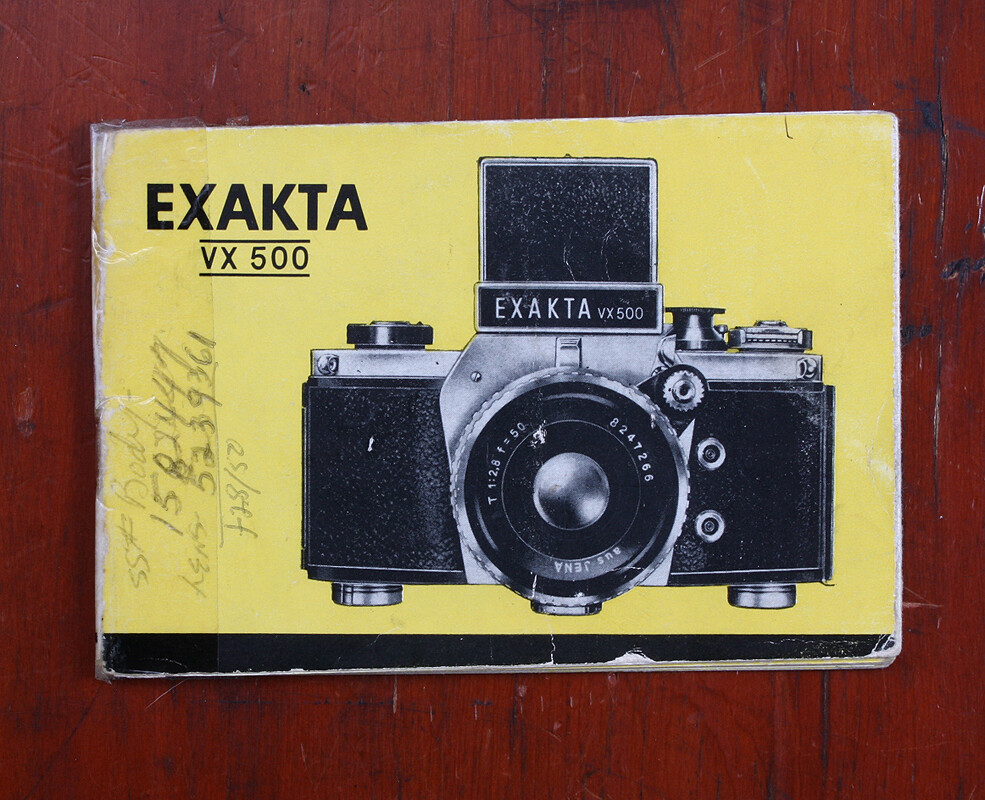 EXAKTA VX500 INSTRUCTION BOOK, 1969, WORN, TAPED/211753 | eBay