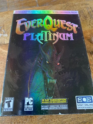 Everquest Platinum PC 4 CD Set Video Game w/ Map | eBay