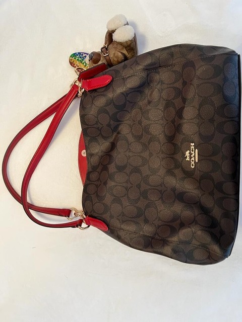 Coach Drawstring Signature Drawstring Carryall Shoulder Bag - Brown for ...