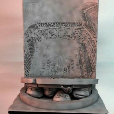 UNPAINTED TMNT Ninja Turtles Diorama V3 3d Printed Model Kit 6" | eBay