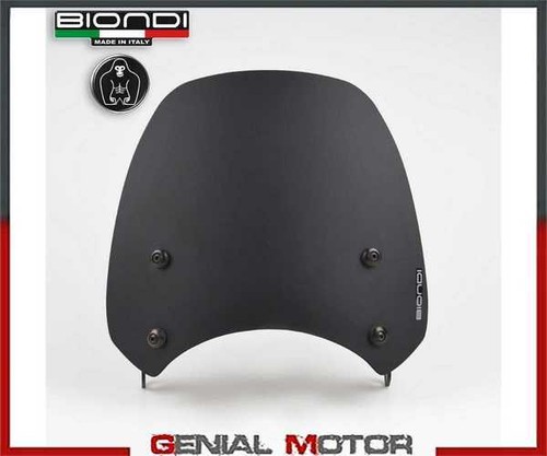 Biondi Windshield Satin black 8010446 for Royal Enfield Scram 411 2022 ...