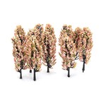 20x Pink Peach Flower Trees Model Train Railway Fairy Garden Spring ...