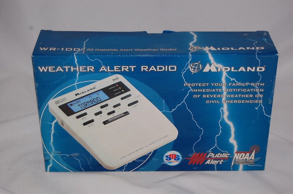 Midland WR-100 Version 5 All Hazards Weather Radio Public Alert NOAA ...