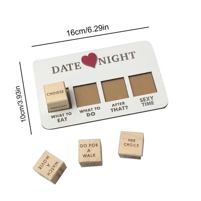 Date Night Dice After Dark Edition Date Night Wooden Dice Game For ...