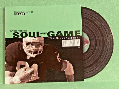 1998 Skybox Premium TIM BROWN Soul Of The Game Card #8SG Raiders | eBay