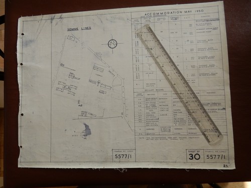 COLD WAR Catterick Garrison DL9 3JG LINEN BLUEPRINT ARMY SOMME LINES | eBay