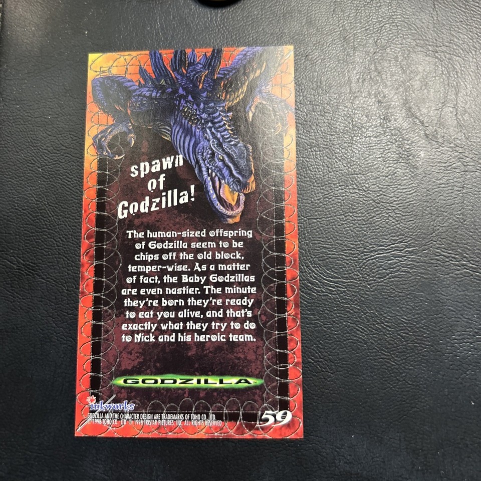 Jb16 Godzilla The Movie Supervue 1998 #59 Spawn Of Godzilla The Art | eBay