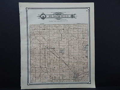 Wisconsin Walworth County Plat Map 1907 Bloomfield Township K19#44 | eBay
