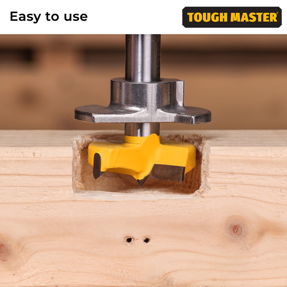 Forstner Router Bit Set 5 piece 15, 20, 25, 30, 35mm, 8-10mm hex shank ...