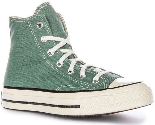 Converse A06521C Chuck 70 Vintage Lace Up Mens Trainer In Green UK 7 ...