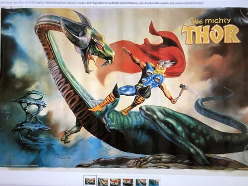 New Original Poster MIGHTY THOR 1989 by Dorian factory rolled | eBay