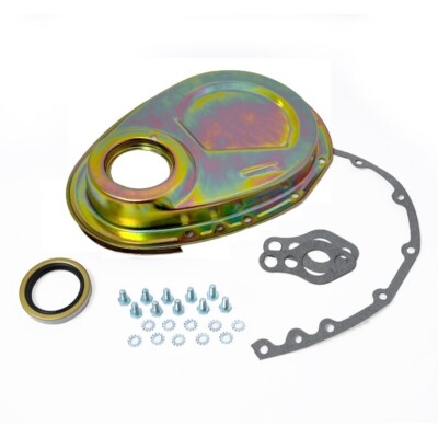 SB Chevy Timing Chain Cover V8 SBC 283 327 350 383 400 V8 Complete Set ...