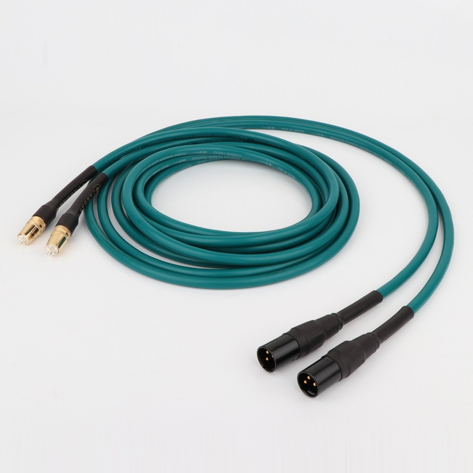 Pair HiFi Audio RCA to XLR Balanced Audio Cable Amplifier Interconnect ...