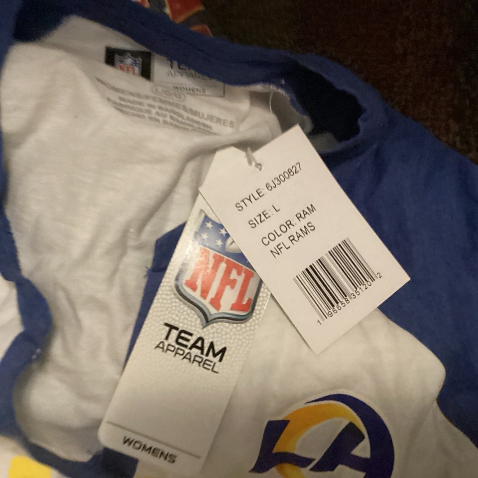 Los Angeles Rams NFL Women's NFL V Neck Large NWT T-Shirt P420 | eBay