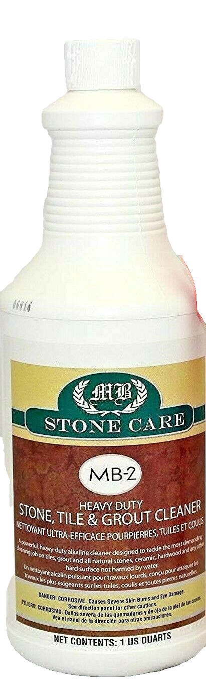 Stone Tile & Grout Cleaner MB Stone Care MB-2 Heavy Duty 1 Quart, NEW ...