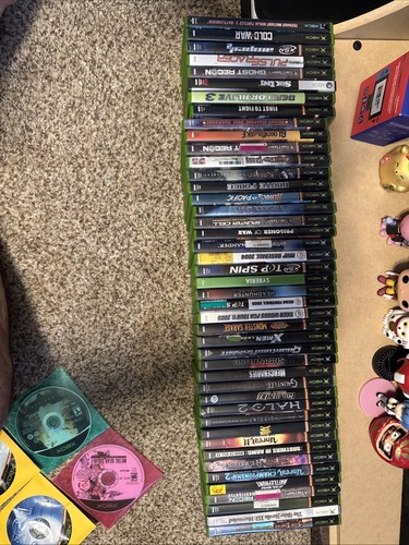 Xbox 48 Game Lot Halo, Mgs2, Timesplitters, Jade Empire Ghost Recon ...
