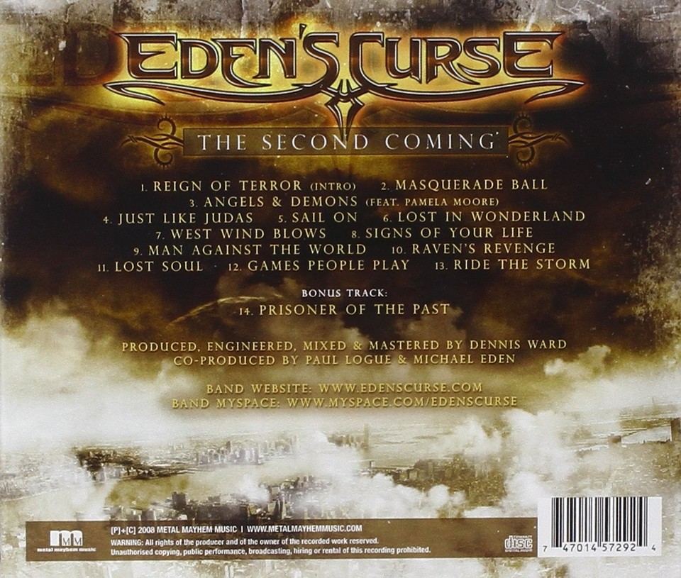 Eden's Curse The Second Coming (CD) | eBay