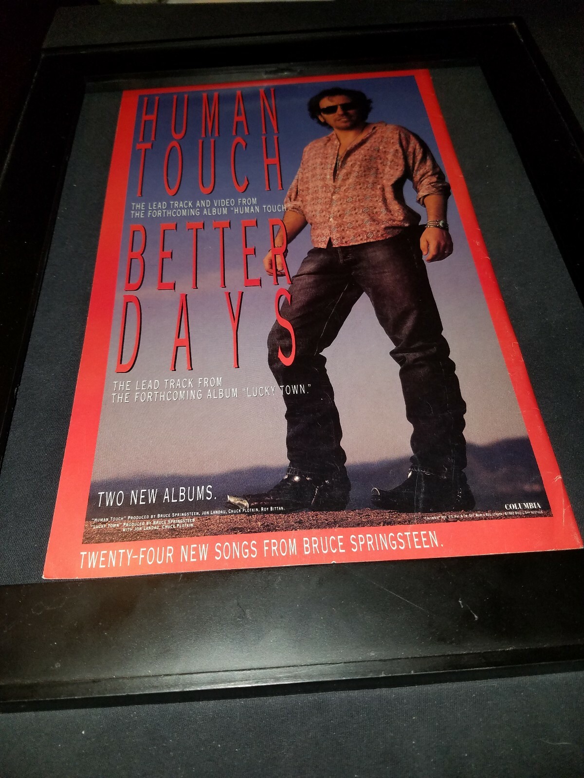 Bruce Springsteen Better Days Rare Original Radio Promo Poster Ad ...