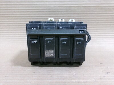 GE THQB THQB32020QST1 3 Pole 20 Amp 240V 120V SHUNT TRIP Circuit ...