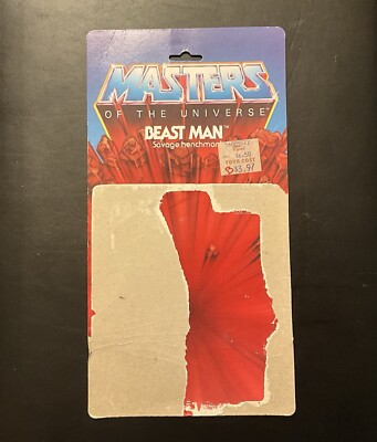 MOTU Beast Man Cardback He-Man Vintage Original 12 Back | eBay