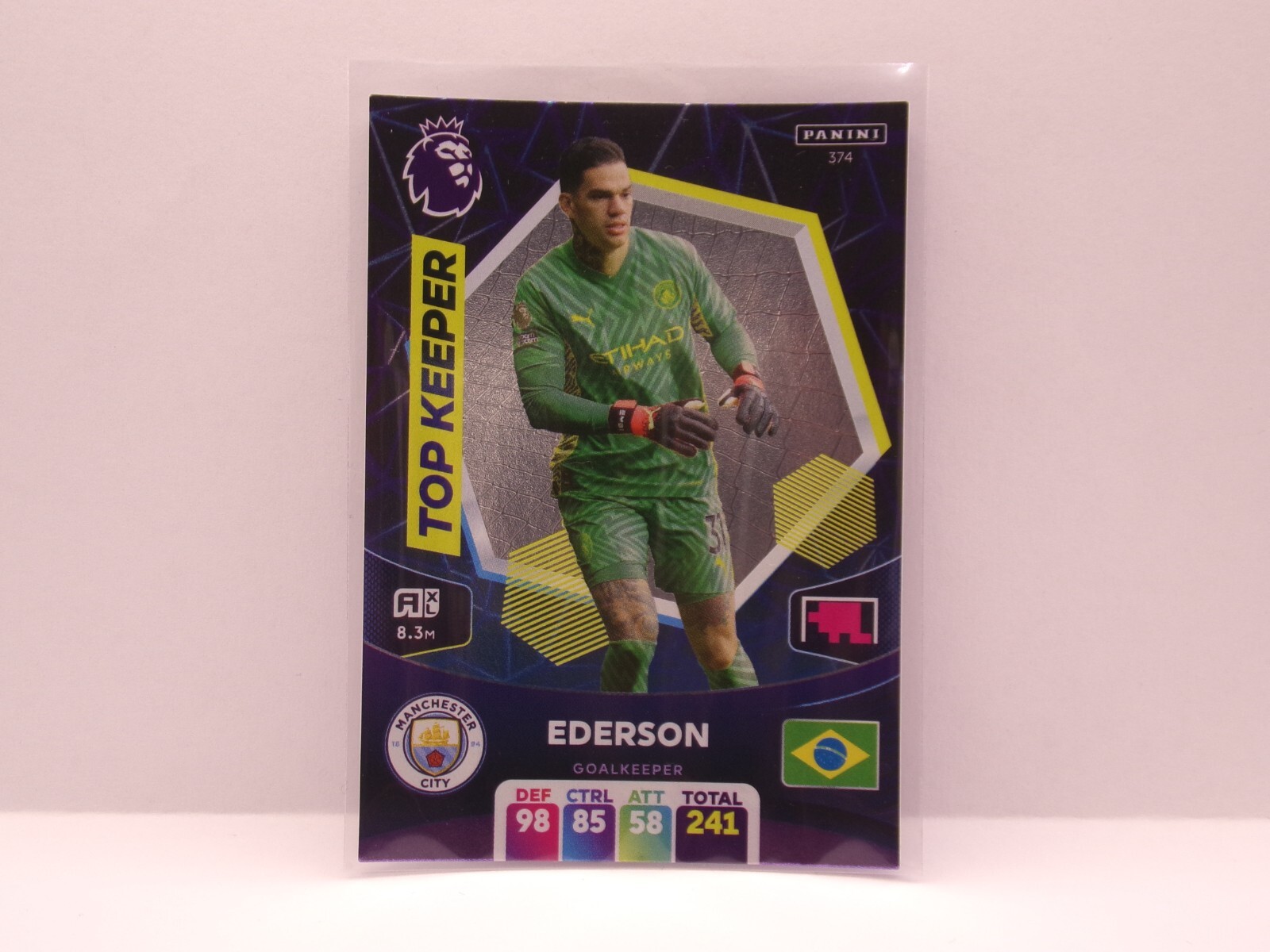 Panini Adrenalyn XL 2024 Top Keeper Ederson Card #374 Manchester City ...