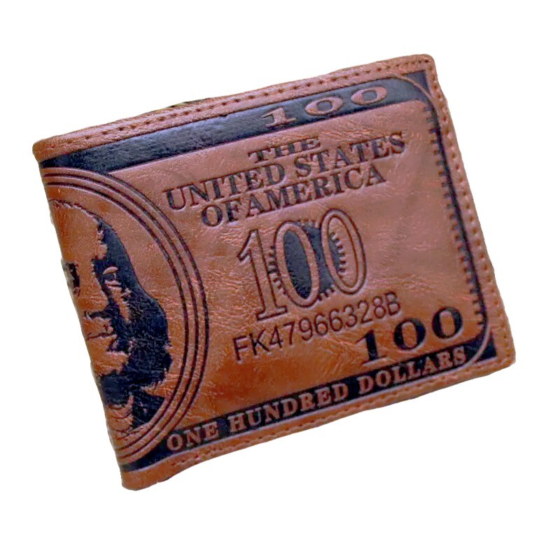 Men's Wallet US100 One Hundred Dollar Embossed Vintage | eBay