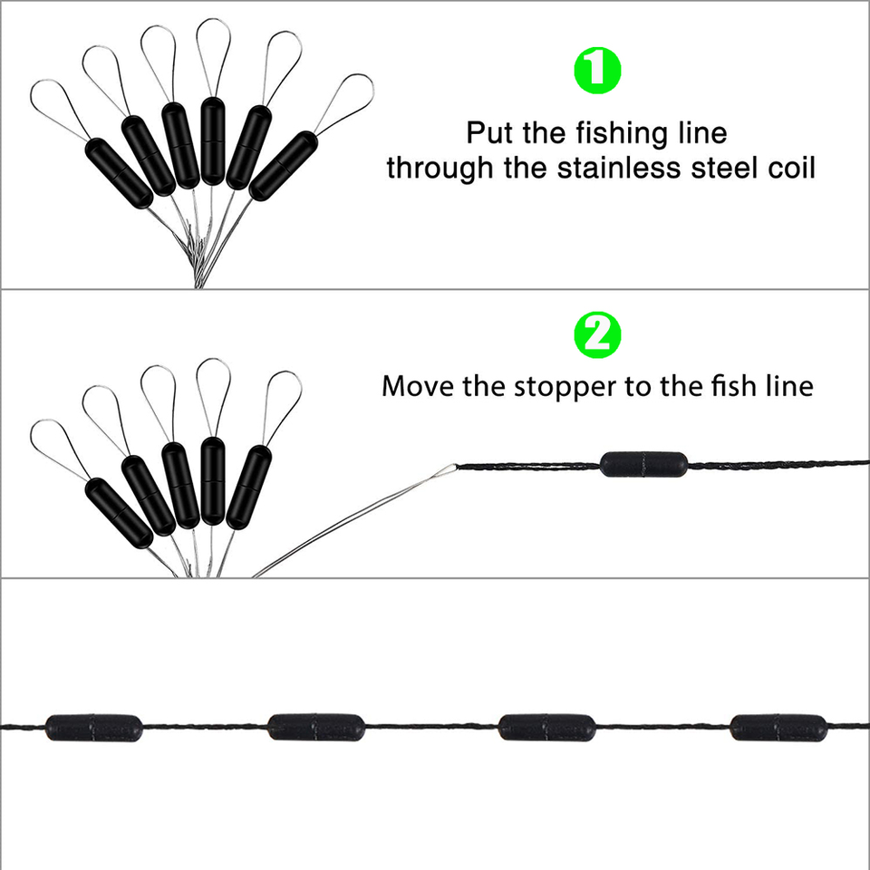 Large Sliding Float Stops Rubber Barrel Rig Buffer Fishing Float ...