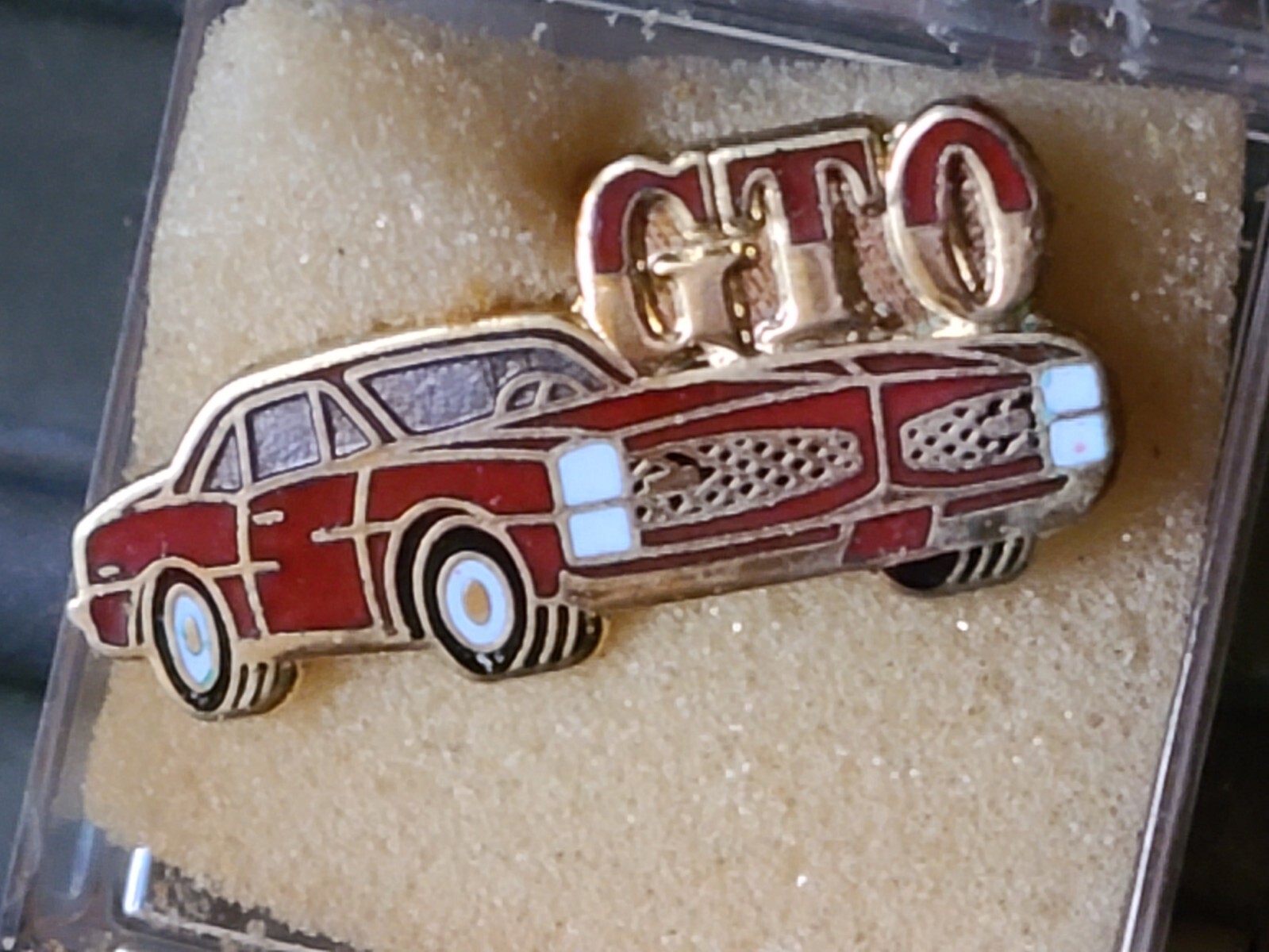 Red / Gold Pontiac GTO car hat pin , lapel pin , tie tac , hatpin | eBay