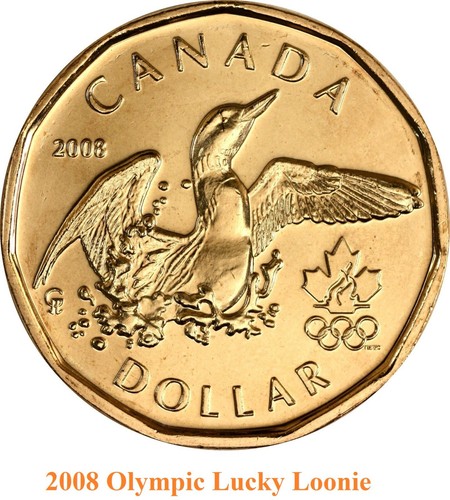 2008 Canada Olympics Lucky Loonie Coin. UNC. One Dollar $1 Loon | eBay