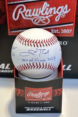 Scott Rolen Autograph Signed OML Baseball W/ HOF 2023 Debut & Last AB ...