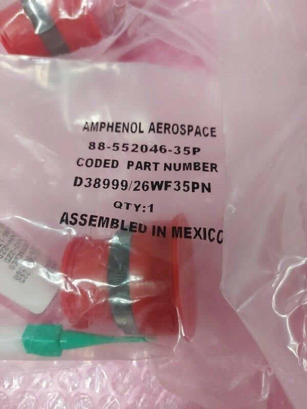 5 units lot Amphenol D38999/26WF35PN CONN PLUG MALE 66POS GOLD CRIMP | eBay