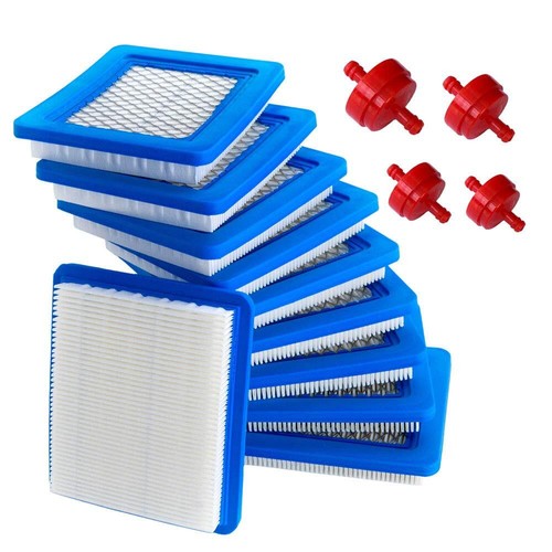 HOODELL 10 Pack 491588S Air Filter + 394358 Fuel Filter Compatible with ...