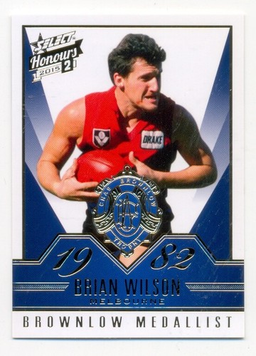 Select AFL 2015 Honours Brownlow medal winner 1982 Brian Wilson ...