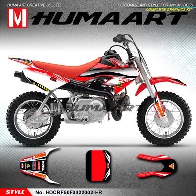Motocross Complete Vinyl Sticker Decal Graphics Kit for CRF50F CRF 50F ...