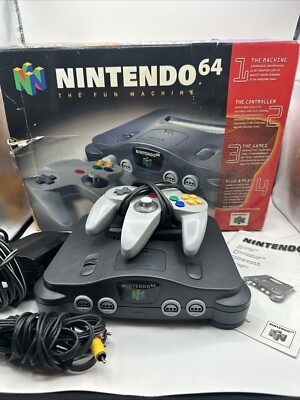 Nintendo 64 N64 Console Bundle with Controller/Manual in Original Box ...