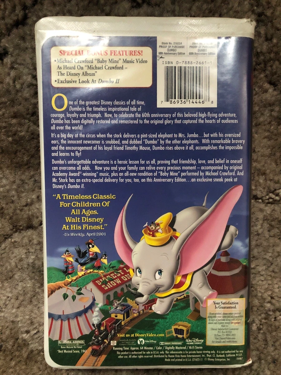 Dumbo Vhs 2001