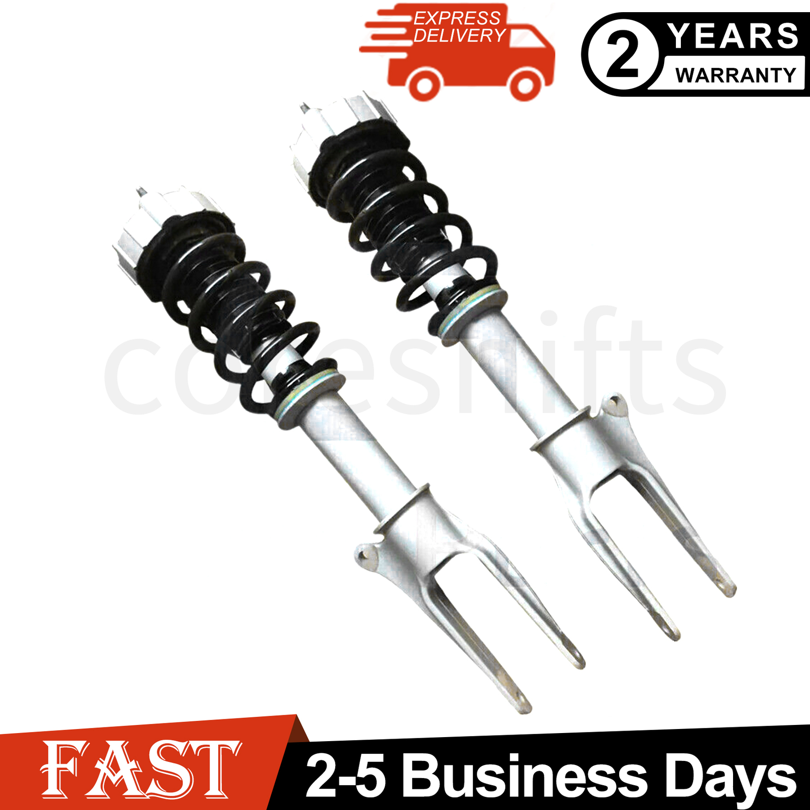 Pair Front Shock Struts Spring Assys w/PASM For Porsche Panamera 970 ...