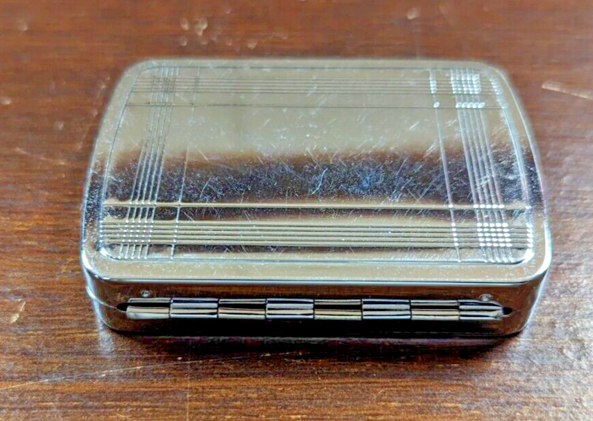 Vintage Mini Travel Razor Set Art Deco Design Mirrored Chrome Case ...