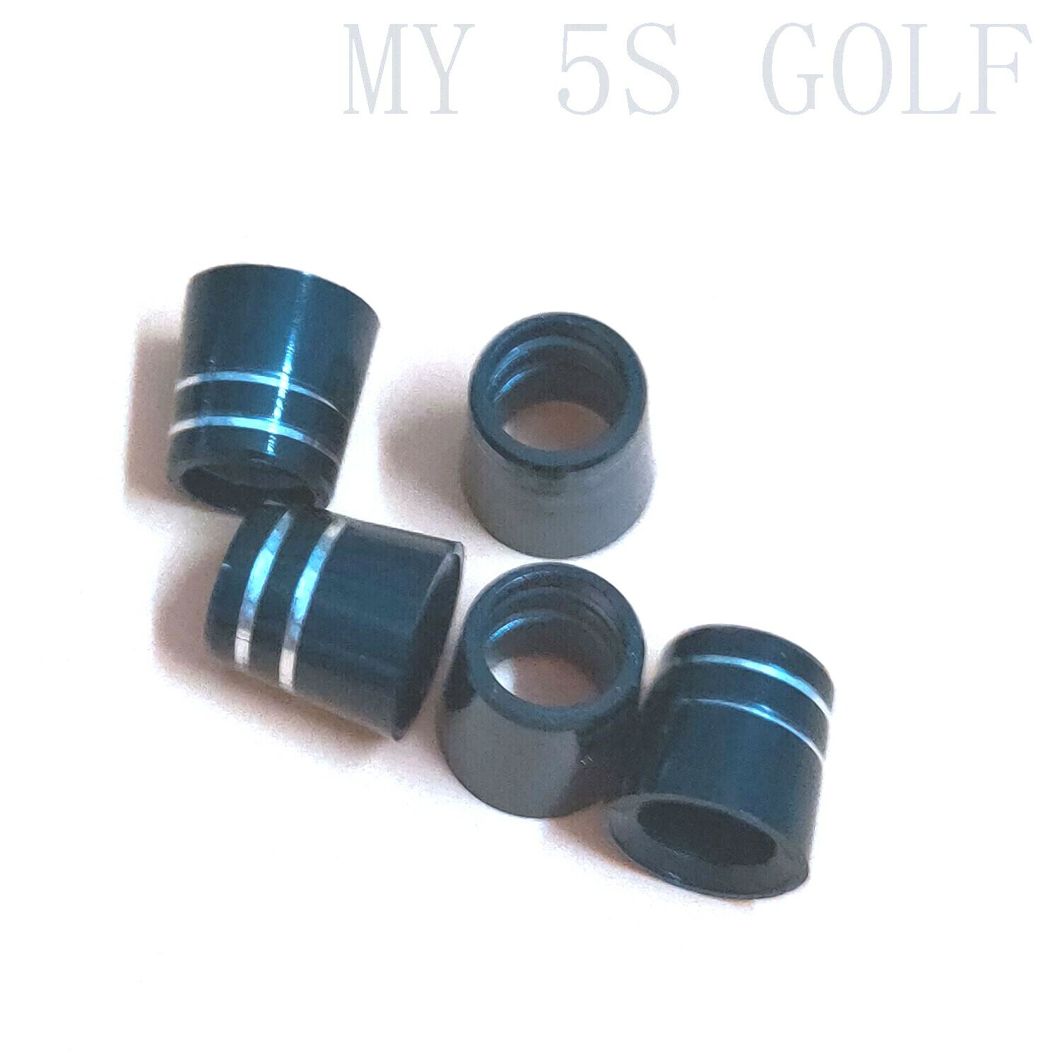 5pcs .335 Golf Ferrule Black Silver Ring Ferrule for Mizuno Titleist ...