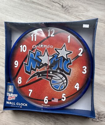 *~Orlando Magic*~Wall Clock*~NBA*~WinCraft*~NIB*~Man Cave*~Office*~12 ...